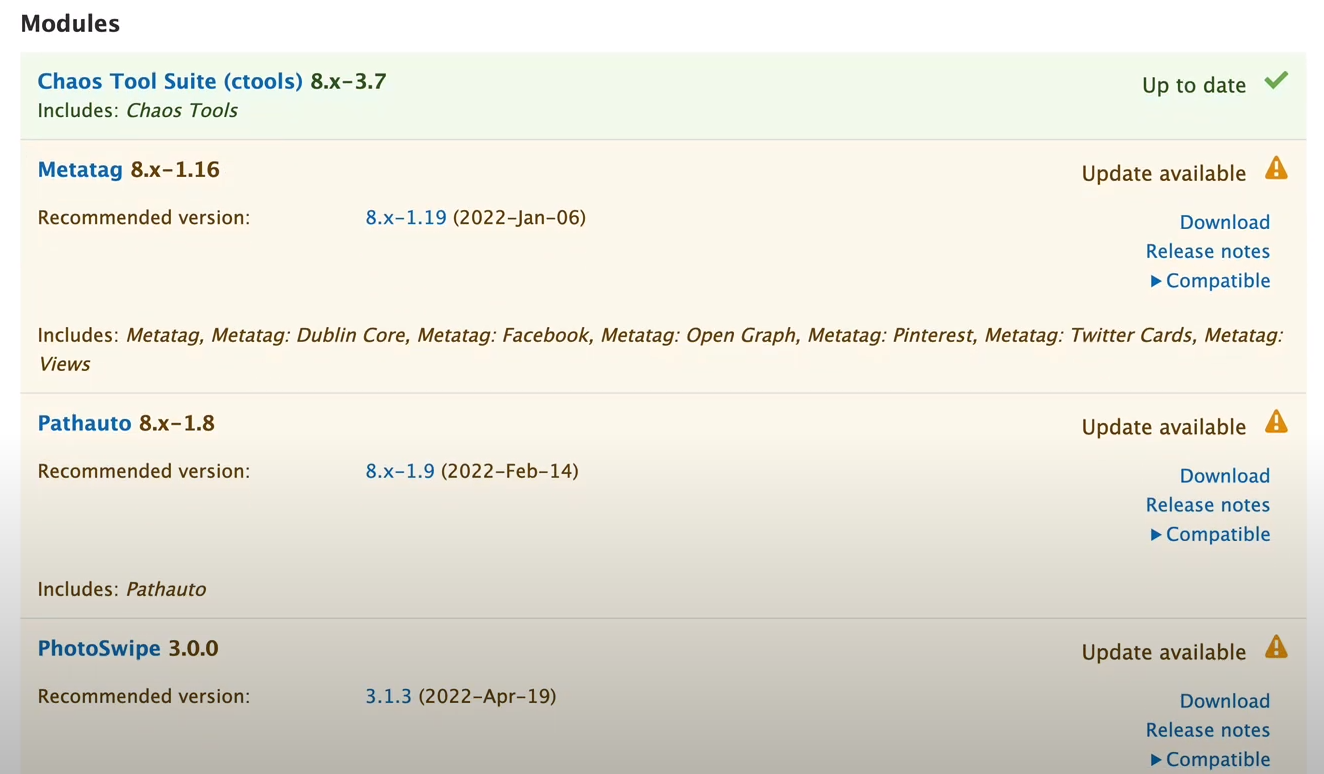 Automatic Updates in Drupal: overview, latest news, and detailed examples